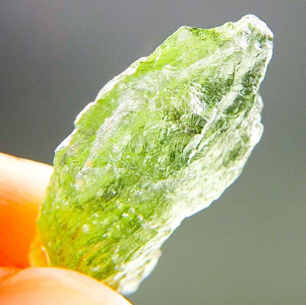 Moldavite with CERTIFICATE - Vibrant green - NaturalMoldavites.com