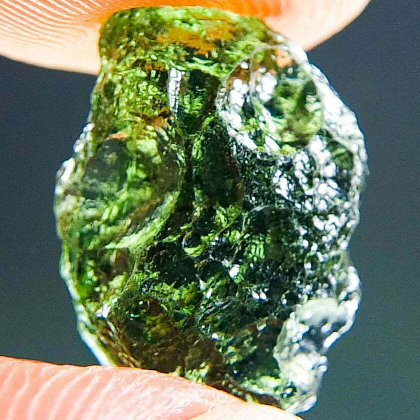 Moldavite - Very Glossy - RARE - NaturalMoldavites.com