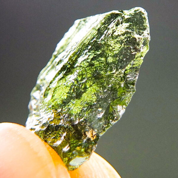 Vibrant green Certified Moldavite - NaturalMoldavites.com