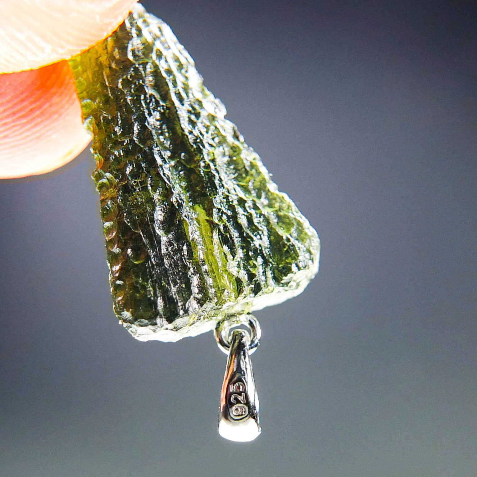 Certified Moldavite Pendant - NaturalMoldavites.com